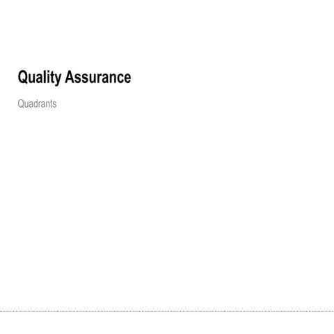 QA Quadrants | PPTX | Technology & Computing