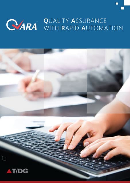 Qara Test Brochure Rapid Test Automation With Zero Coding And Manual 5780