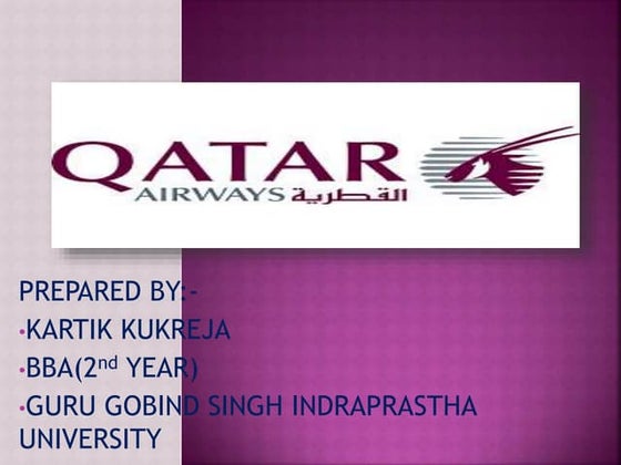 Qatar airways presentation | PPT