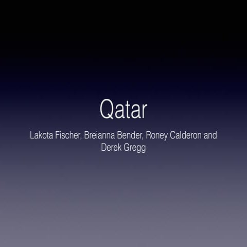 Qatar Presentation | PPT