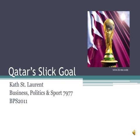 FIFA- 2022 Qatar World Cup Report | PPTX