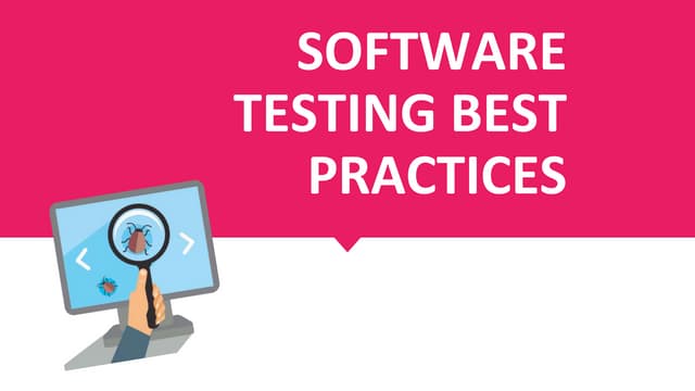Qa Testing Best Practices Pptx Technology And Computing 6113