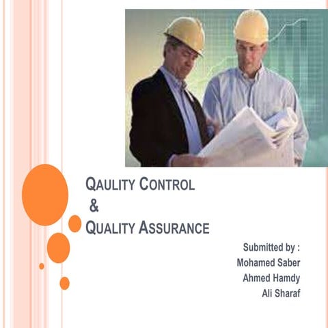 Quality Control and Quality Assurance | PPTX