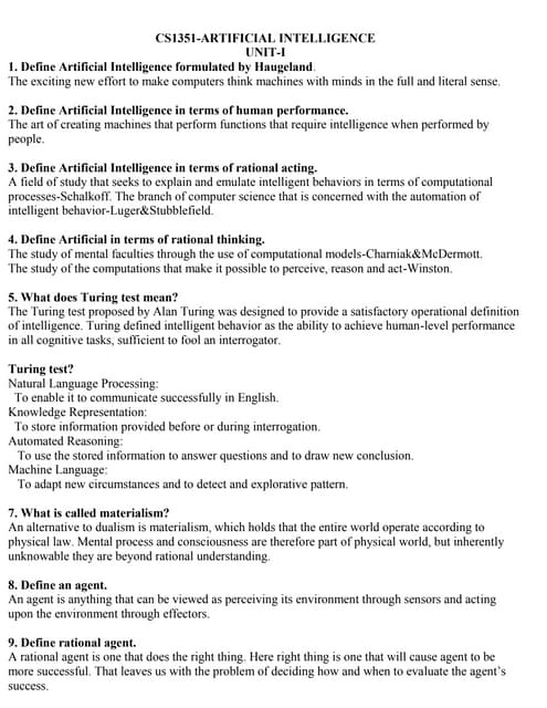 AI: AI & Problem Solving | PPT