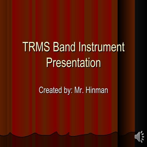 Band Instrument Presentation | PPT