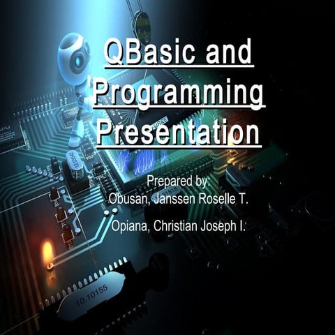 Qbasic Introduction Ppt Programming Languages Computing 0142