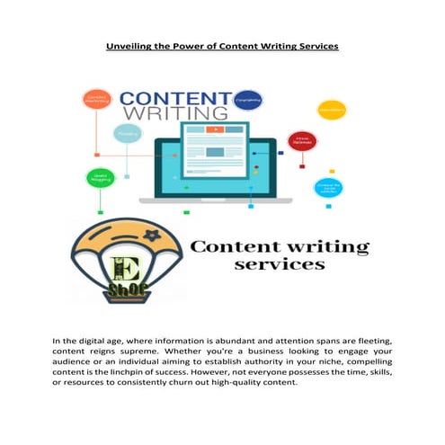 Unveiling the Power of Content Writing Services | PDF