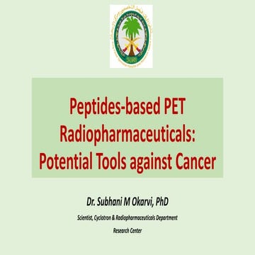 PET - Pebbtides-based PET Radiopharmaceuticals: Potential Tools against ...