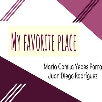 My favorite place | PPTX