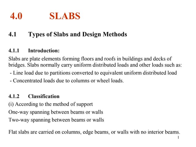 DESIGN OF FLAT SLABS | PDF