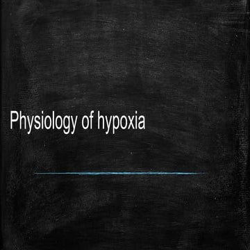 Hypoxia | PPTX