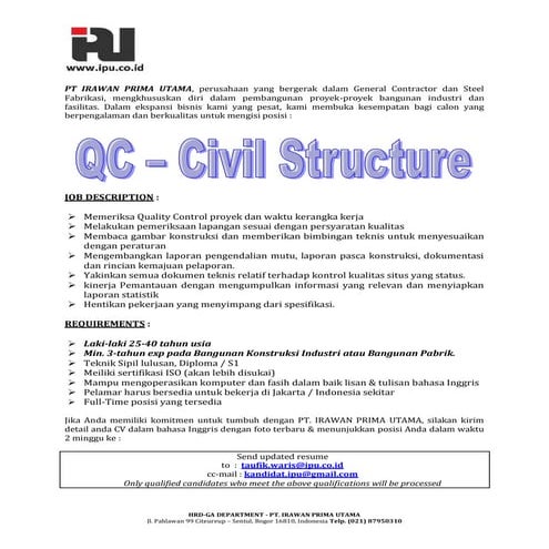 QC CIVIL-STRUCTURE | PDF