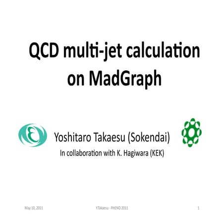 QCD multi-jet calculation on MadGraph | PDF