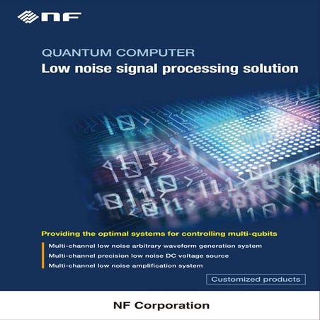 Quantum Computer Low Noise Signal Processing Solution Pdf