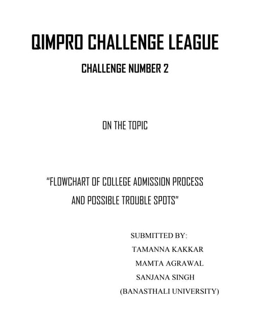 Flowchart of admission process in colleges | PPTX