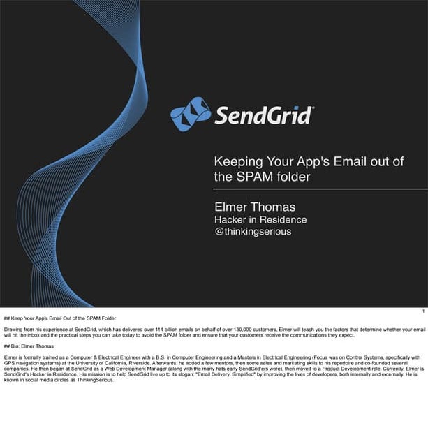 Keeping Your App's Email out of the SPAM Folder | PDF | Email | Internet