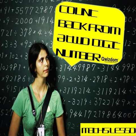 Count Back from a 2 Digit Number | PPT