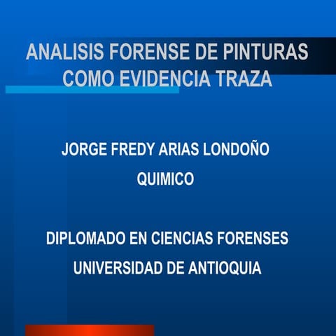 Qcq Forense Pinturas | PPT