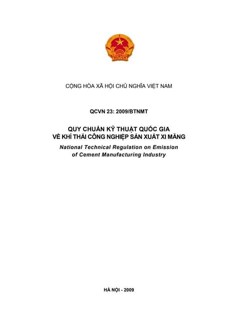 Qcvn 40 2011 BTNMT | PDF