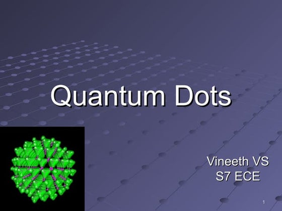 Fabrication and applications of quantum dots.pptx