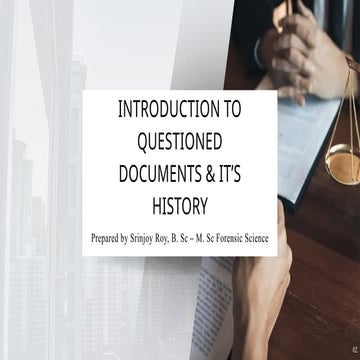 forensic questioned document examination | PPTX
