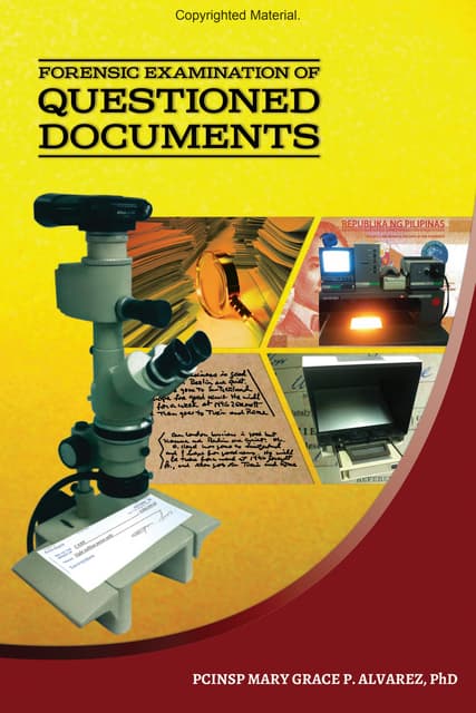 Forensic 4 Question Document Examination Pptx Cameras And Camcorders Consumer Electronics