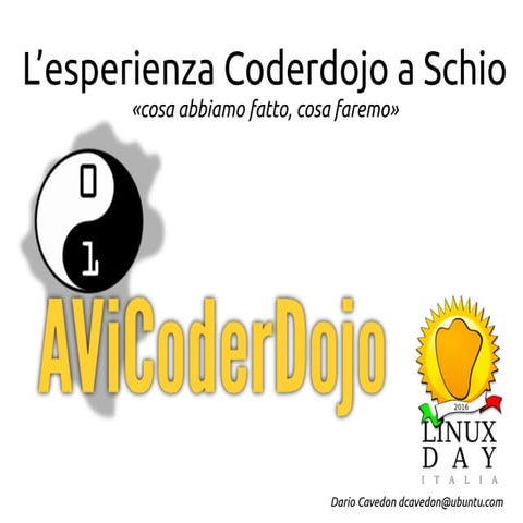 L'esperienza Coderdojo a Schio | PDF | Computing | Technology & Computing