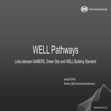Well Pathways: Links between NABERS, Green Star and WELL Building ...