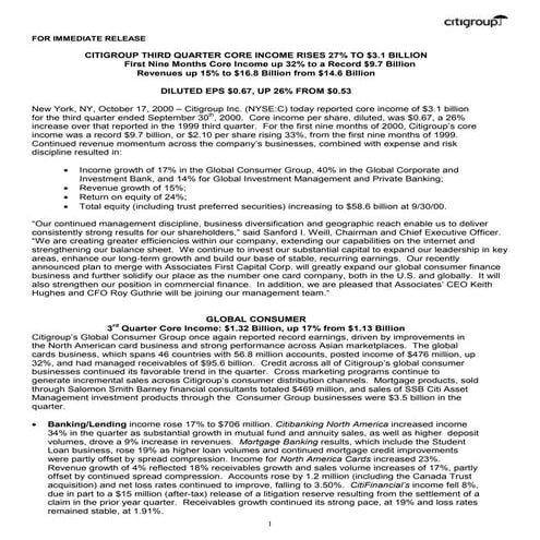 citigroup Presentation | PDF