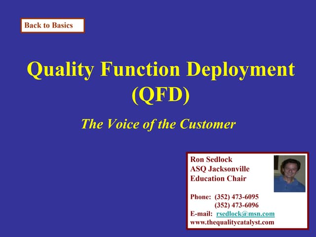 Quality Function Deployment | PPTX