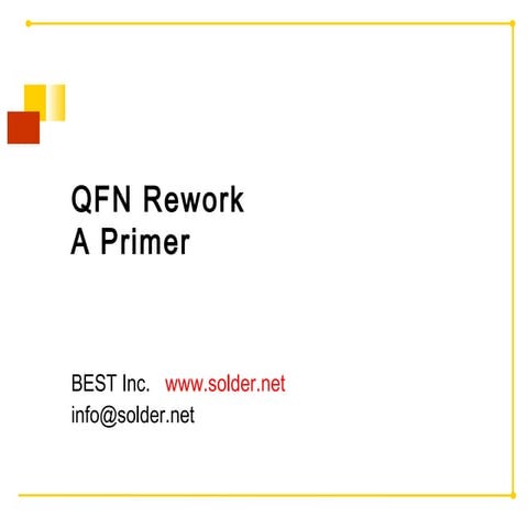 QFN Rework | PPT