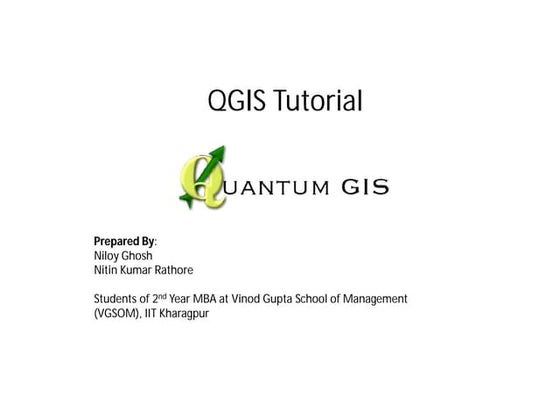 QGIS Training.pptx | Geography | Science