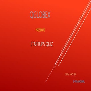 STARTUPS QUIZ | PPTX