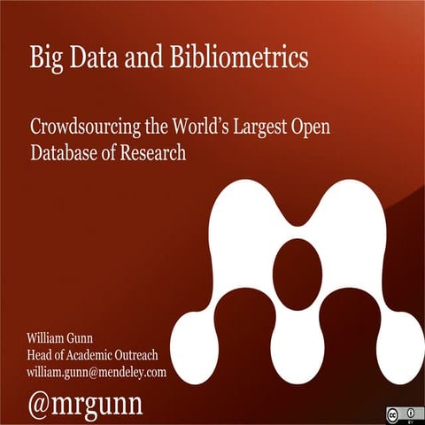 Strata 2012: Big Data and Bibliometrics | PDF | Databases | Computer Software and Applications