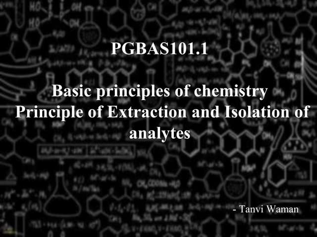 Conventional And Modern Methods Of Extraction Ppt
