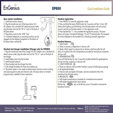 Quick Installation Guide EP800 English | PDF