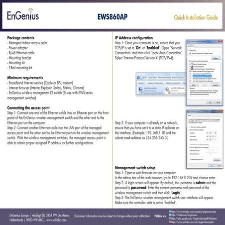Quick Installation Guide ENH220EXT English | PDF