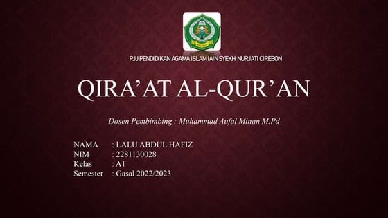 ILMU QIRA'AT | PPTX