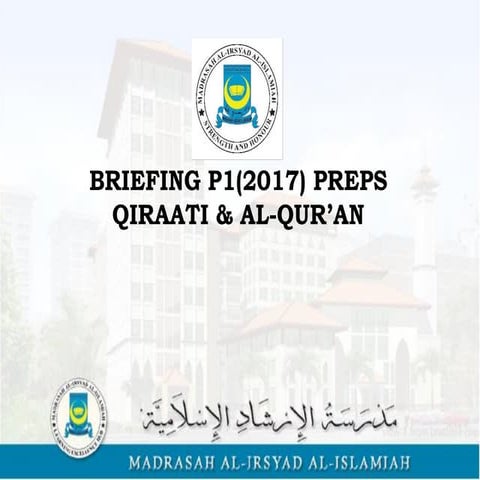 Qiraati briefingp12017on23july2016 | PDF