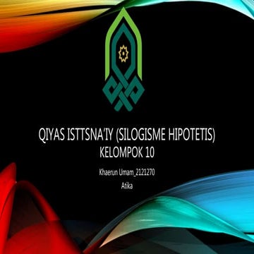 Qiyas Istisnai'iyyah | PPT