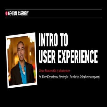 UXD lesson 1 - Intro To UX | PPT