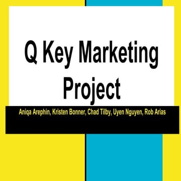 Q key marketing project | PPT