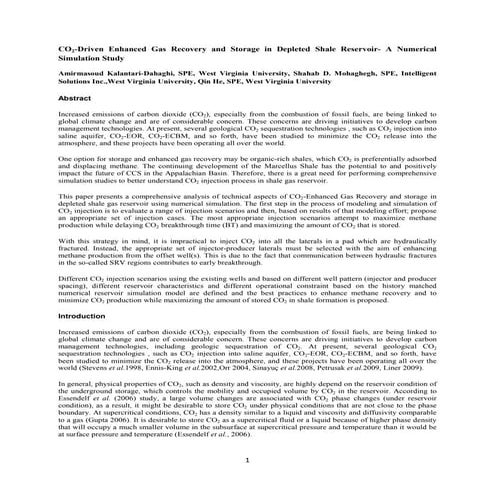 CO2-Driven Enhanced Gas Recovery and Storage in Depleted Shale ...