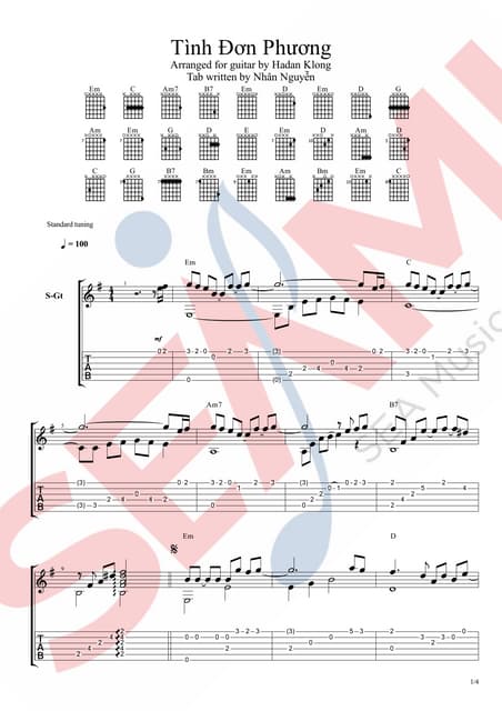 Sheet - Tab Tôi không tin | PDF