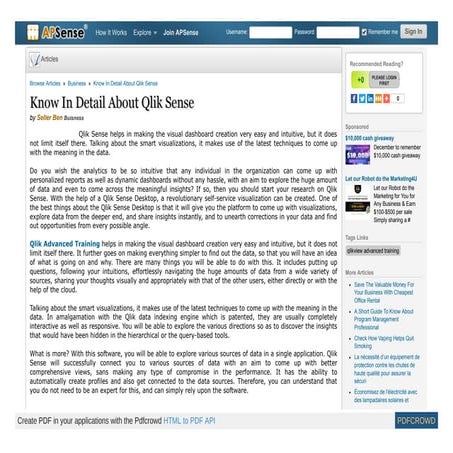 Qlik Advanced Training | PDF