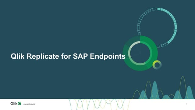 Qlik Replicate For Inlude Sap Ecc On Oracle Db2 Luw Db2 Zos Sql Serverand Sap Ecc On Hana 6903