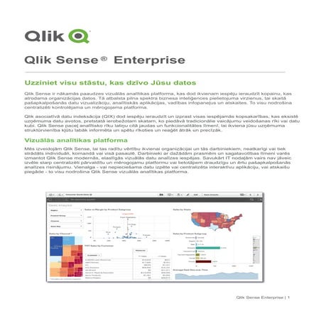 Qlik Sense Enterprise | LATVIAN LANGUAGE | PDF