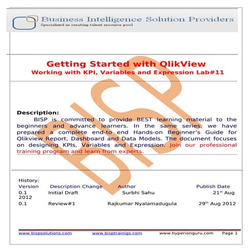 Qlikview working-with-kp is-variables-and-expression-doc | PDF