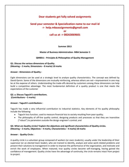 Pm0017 project quality management | PDF