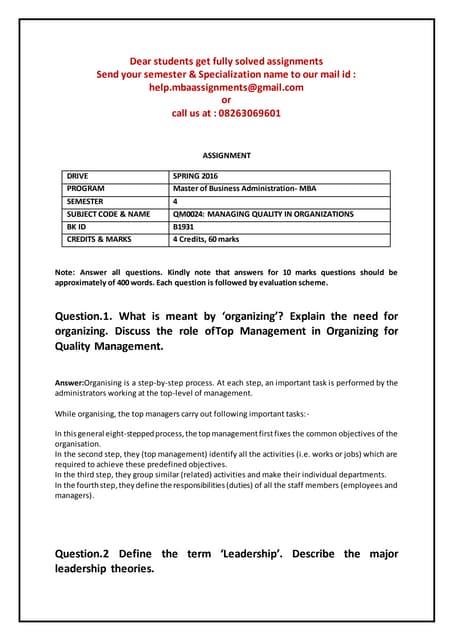 Pm0017 assignment spring_2016 | PDF